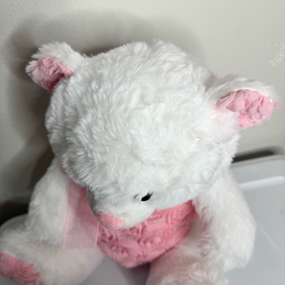 mty international | Toys | Pink And White Floral Stuffed Animal Teddy ...